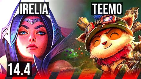 Irelia Vs Teemo Top 6 1 1 Dominating Tr Master 14 4 Youtube