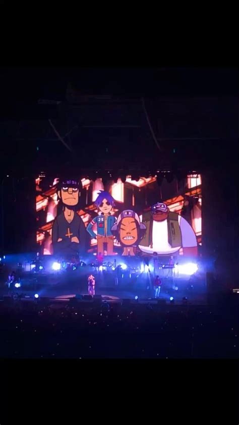 Gorillaz Gorillaz Concert Gorillaz Aesthetic Gorillaz Icons Concert