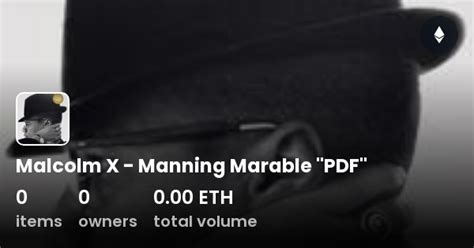 Malcolm X Manning Marable Pdf Collection Opensea