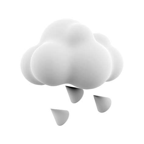 3d Rendering Hail Cloud Icon 3d Render Weather Cloud With Hail Icon