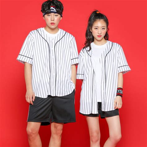 베이스볼 오픈 야구티 화이트 스트라이프 3xl 체육대회 반티 Bg260 반티