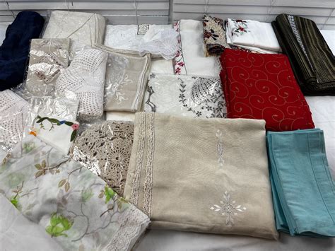 Large Assortment Of Table Linens Sunrise Estate Services Ltd
