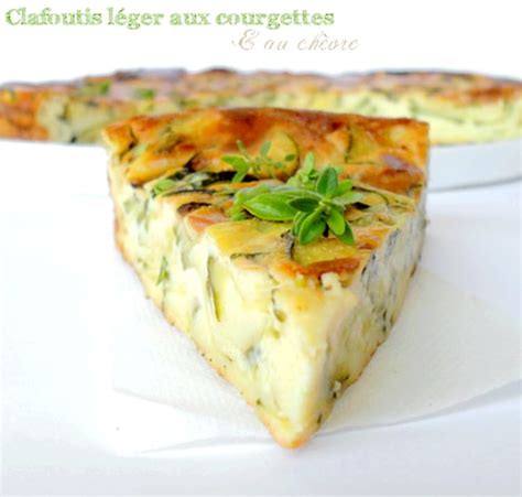 Recette de Clafoutis léger aux courgettes et fromage de chèvre la