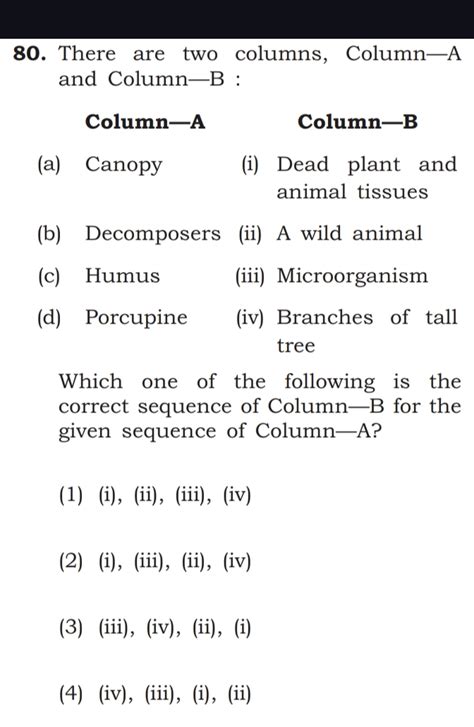 There Are Two Columns Column A And Column Studyx