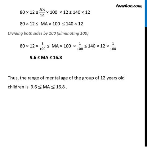 Misc 14 Iq Of A Person Is Given By Iq Ma Ca X 100 Miscellaneous