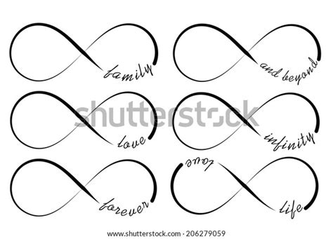 Infinity Symbols Stock Vector Royalty Free