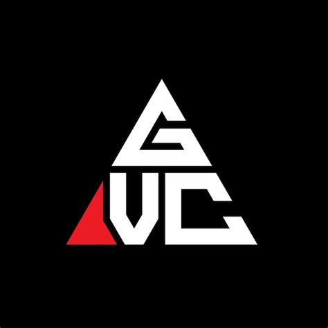 Premium Vector Gvc Triangle Letter Logo Design With Triangle Shape