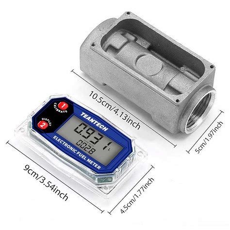 TEANTECH Digital Turbine Flow Meter LCD Display For Measuring India Ubuy