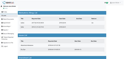 patient portal minor display and usability issues · issue 3538