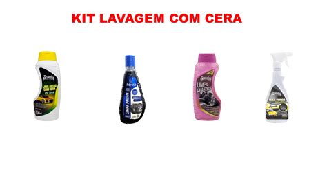 Lavagem Automotiva cera Pérola Kit 4 Produtos DISPPER