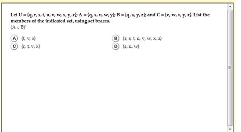 Solved Bq S Y Zh And C V W X Y Z List The Let U
