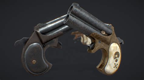 Remington Derringer Double 3d Model By Sir Erdees Sirerdees