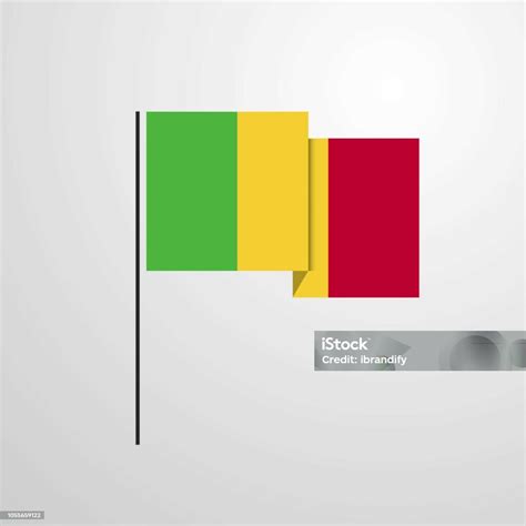 馬里揮舞旗幟設計向量背景向量圖形及更多形狀圖片 形狀 插圖 方形 Istock