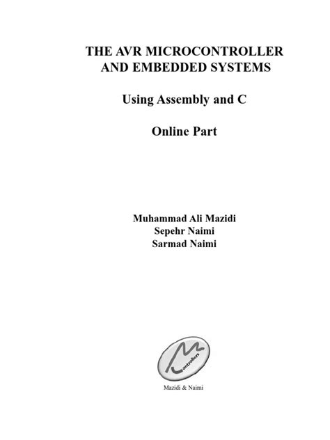 The Avr Microcontroller And Embedded Systems Pdfdrive Pdf Booting