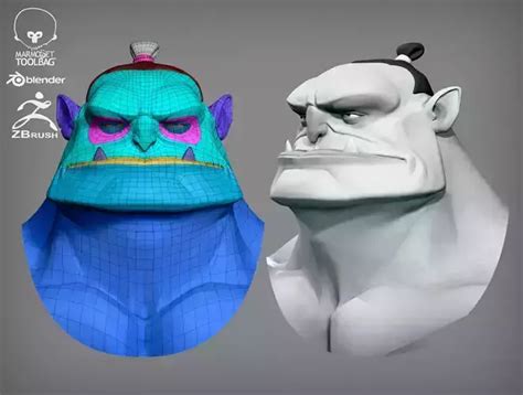 Cartoon Male Characrter Orc Base Mesh 3d Model Cgtrader