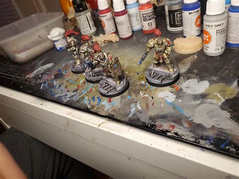 My First Custodes Models Made A Group Of 4 For Kill Team Working On Some More Troops And