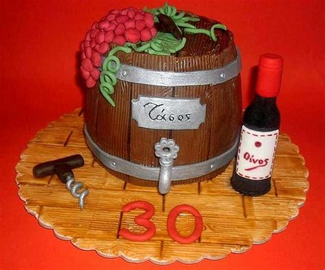 Wine Barrel Cake Decorated Cake By Sweetfantasy By Cakesdecor
