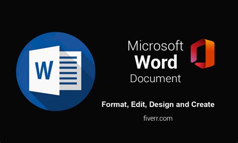 Format Edit Design Create Microsoft Word Document By Abdul Mm Fiverr