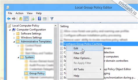 Activarea cache ului pentru Group Policy asigură o pornire mai rapidă a calculatoarelor cu