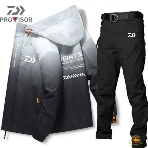 未使用 注目商品激安 冬用フィッシングウエア ダイワメンズ冬釣りジャケット 釣り服上下セット 男性釣り服 4XLの落札情報詳細