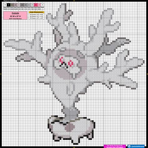 Cursola Sprite Graph Cross Stitch Pattern Jackofallthreads