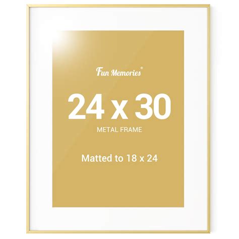 Fun Memories 24x30 Gold Frame 24 X 30 Metal Poster Frame