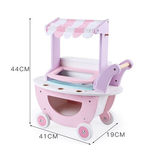 Дървена играчка Количка за сладолед Edubebe N292 Emag Bg