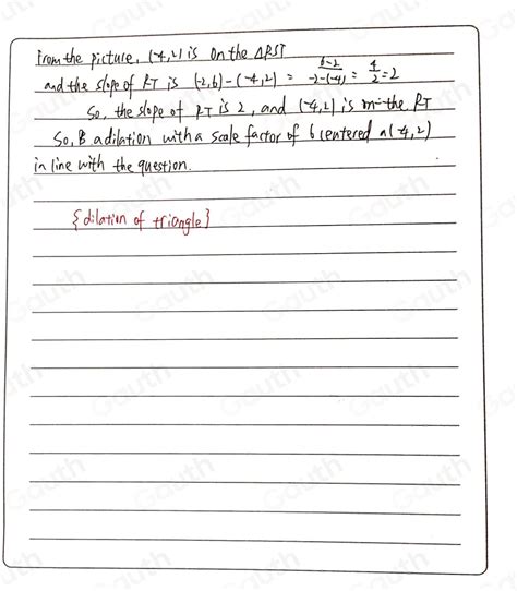 Solved Select The Correct Answer Consider Rst In The Coordinate Plane Which Dilation Of Rst