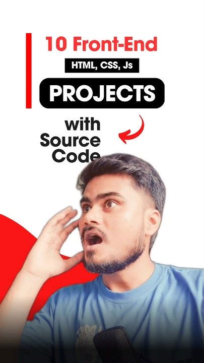 10 Unique Frontend Projects With Source Code Shorts Frontend Html Css Javascript Projects