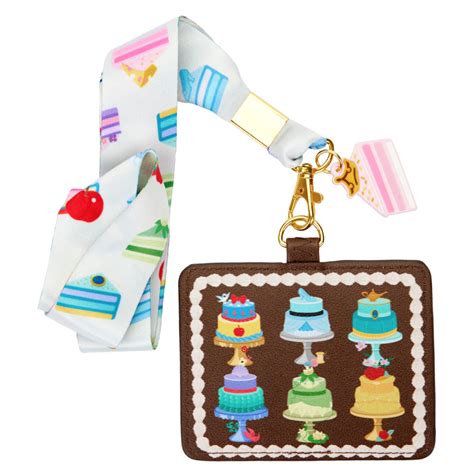 Disney Princess Sweets Loungefly Lanyard With Cardholder Merchoid