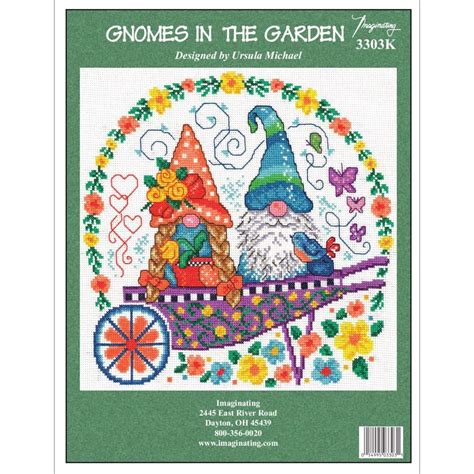 Imaginating Gnomes In The Garden Counted Cross Stitch Kit Michaels