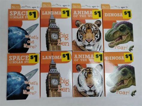 New Bendon Flash Cards Set Of 288 Flashcards Landmarks Dinosaurs And More 3887197756