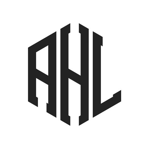 Premium Vector Ahl Logo Design Initial Letter Ahl Monogram Logo Using