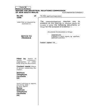 To The Applicant Respondent Doc Template PdfFiller