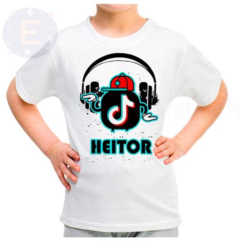 Camiseta Tik Tok Personalizada Com Nome Infantil Shopee Brasil