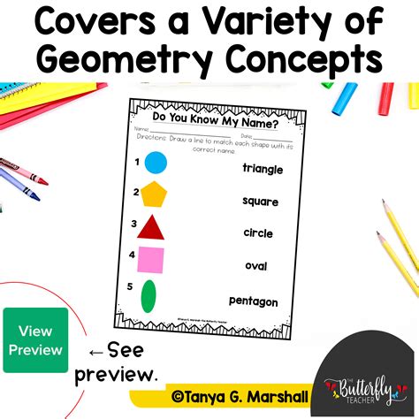 2nd Grade Geometry Math Worksheets The Butterfly Teacher Worksheets Library