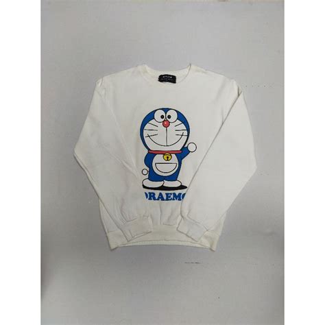 Jual Crewncek Doraemon Putih Shopee Indonesia