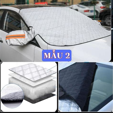 Bạt Che Nắng Kính Lái Chống Nóng Taplo Cho Ô Tô Xe Hơi Loại Dày 3 Lớp