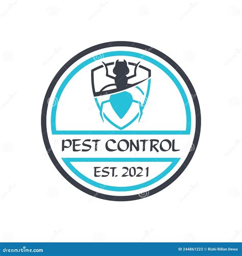 Logotipo Del Plaguicida Para El Control De Plagas Stock De Ilustración