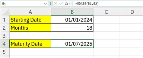 How To Use The Edate Function In Excel Sheetaki