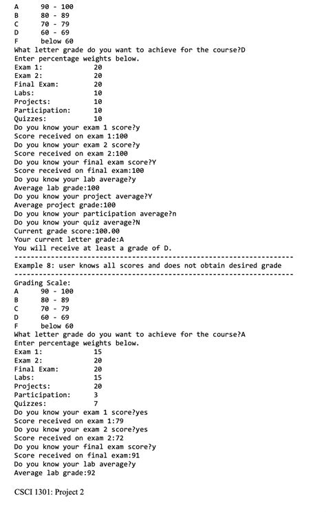 Solved Project 2 Grade Calculator Introduction This Project