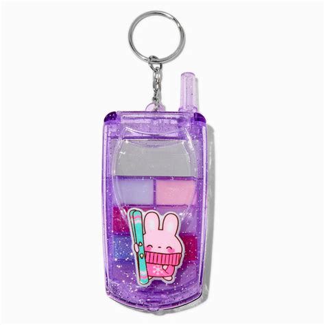 Snow Bunny Bling Flip Phone Lip Gloss Set Claires Us