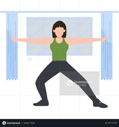 Best Premium Girl Stretching Arms Illustration Download In Png And Vector