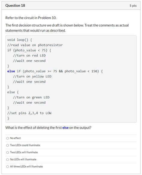 Solved Problem Use The Following Circuit To Answer The Chegg