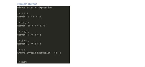 Solved Program Terminal CalculatorWrite A Python Program Chegg
