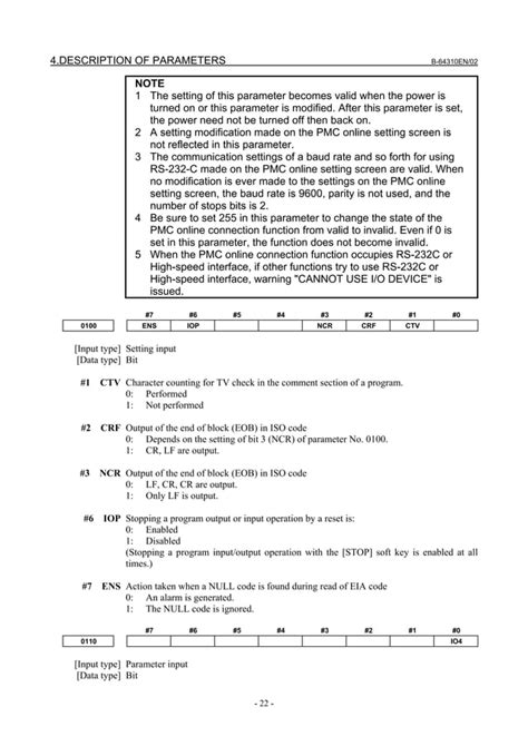 Fanuc 0i Parameter Manual Cnc Milling Machine Pdf