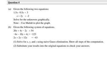 Answered A Given The Following Two Equations 1 5x 0 5y 3 X 2y