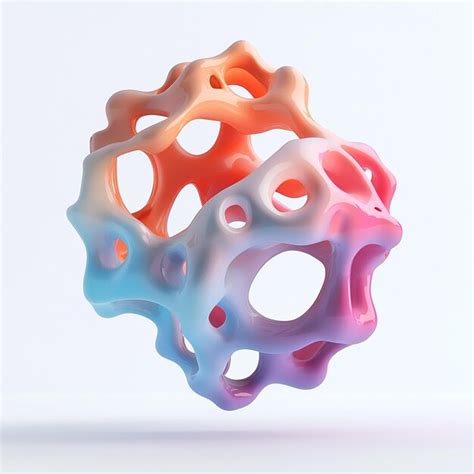 Glassy D Form With Light Reflections Premium Ai Generated Image