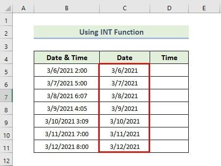How To Separate Date And Time In Excel Split Date Time Cell Value Earn And Excel