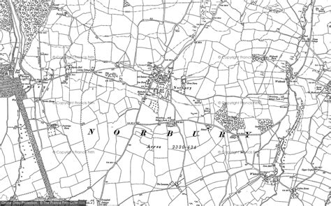 Old Maps Of Norbury Shropshire Francis Frith